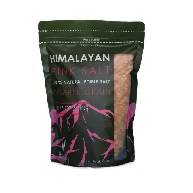 Edible Himalayan Coarse Salt 1kg Zip-lock Bag - Deja Vu