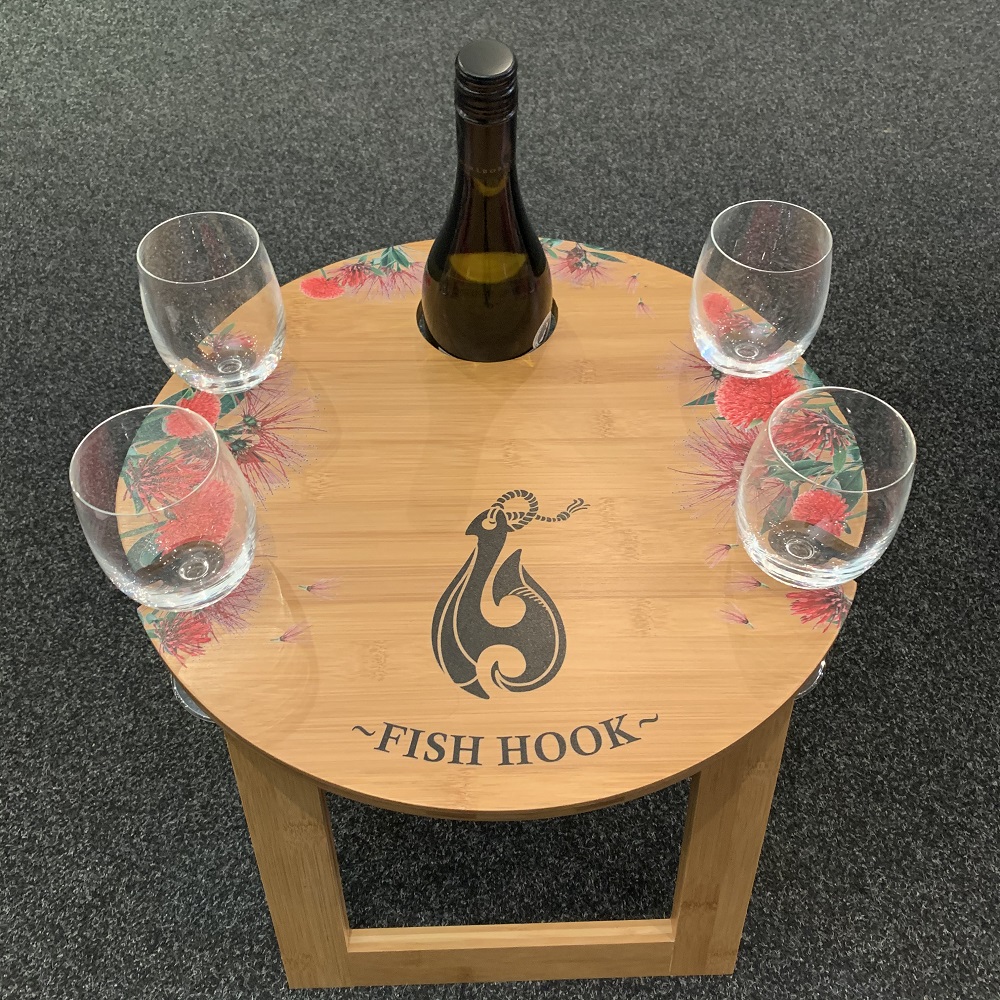 Bamboo Round Picnic Table – Fish Hook – 68% off - Deja Vu