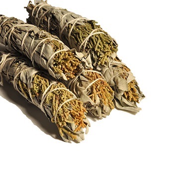 White Sage Juniper Smudge Stick 4 inch - Deja Vu